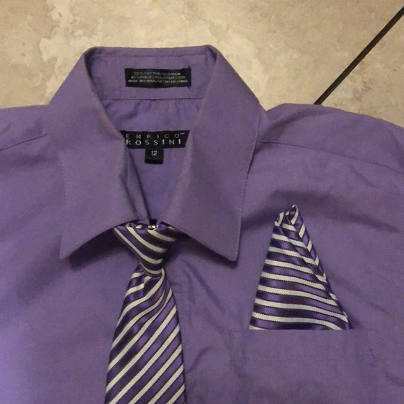 Enrico Rossini | Shirts & Tops | Enrich Rossini Boys Dress Shirt Set ...